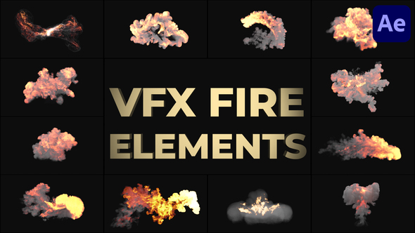 VFX Fire Elements for After Effects, After Effects Project Files | VideoHive